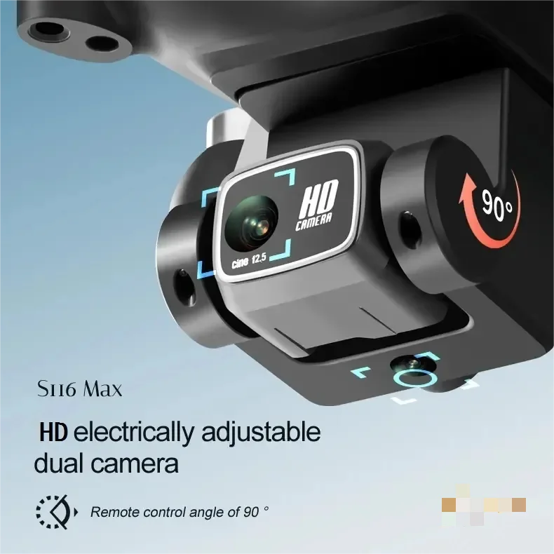 Drone S116 - 4K Camera, GPS, LED Lights, 150M RC Distance