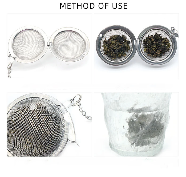 Tea Infuser Stainless Steel Ball Mesh with Moon Crystal