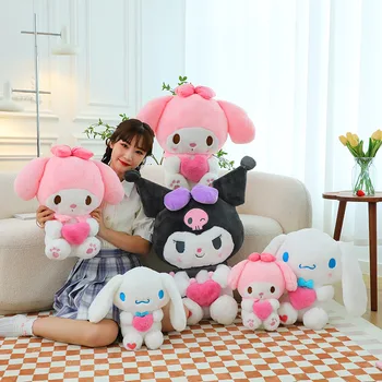 Sanrio Stuffed Plush Toys Hugging Heart Kawaii Soft Pillow Plush Toy ...