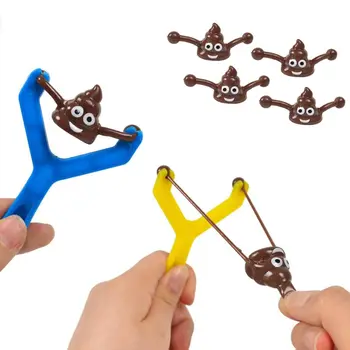 Sticky Simulation Poo Smiley Poop Finger Slingshot Toy Poops Gag ...