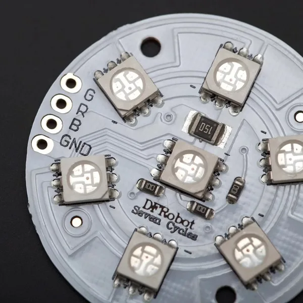 Dfrobot Compatible Arduino Rgb Full Color Light Disc With Seven