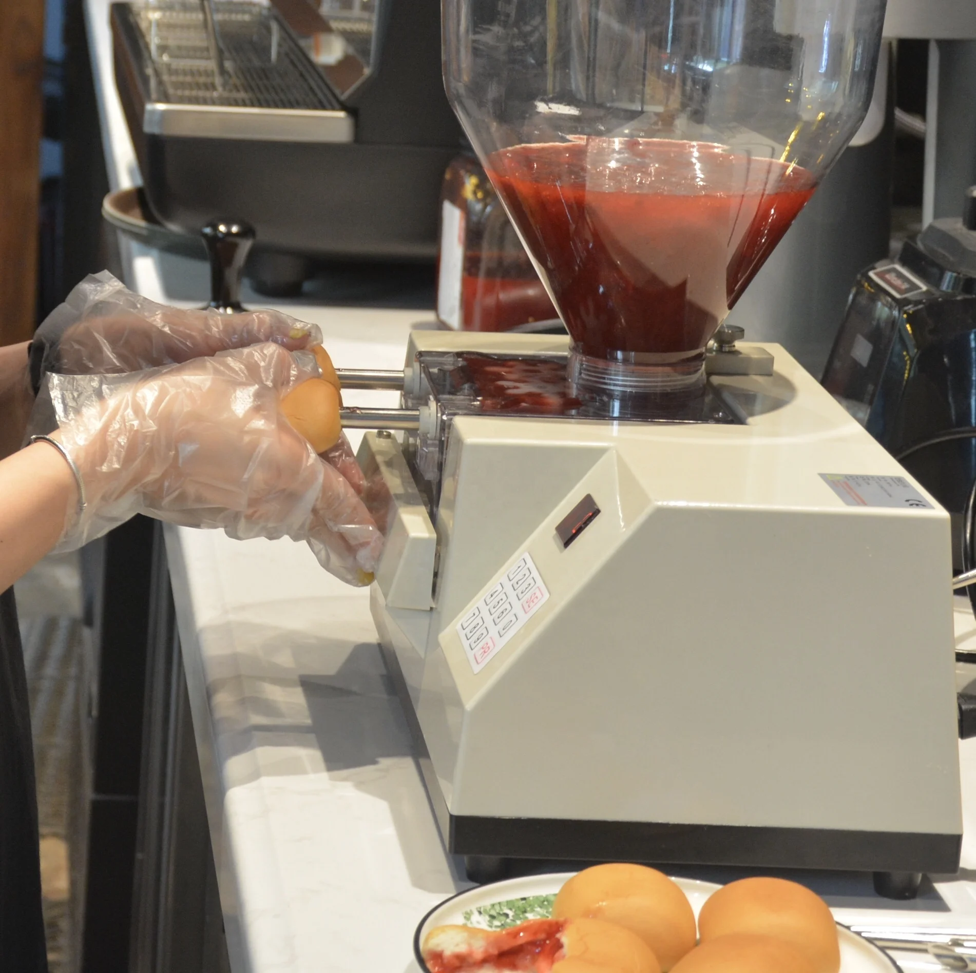 Commercial Jam Injector Machine Automatic Jelly Filler Cake Filling ...