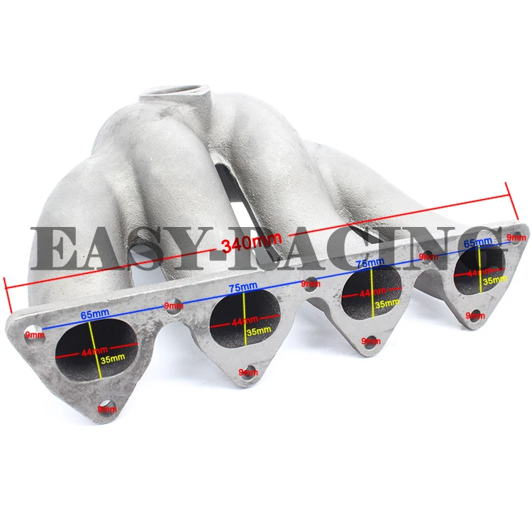 Turbo Cast Iron Exhaust Manifold for Honda Civic 88-00, T3 Flange, OEM