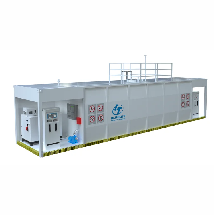 High quality 40FT containerized fuel station dispenser container fuel ...