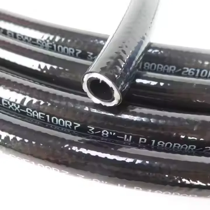 SAE 100 R7/EN855 R7 Custom Black Silicone Jet Hose Hydraulic Polyamide ...