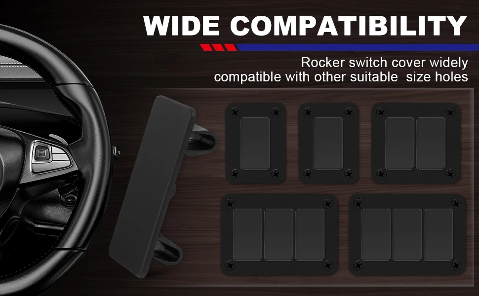 Marine Boat Rocker Switch Panel Blank Hole Cover for Empty Slot, Rocker ...
