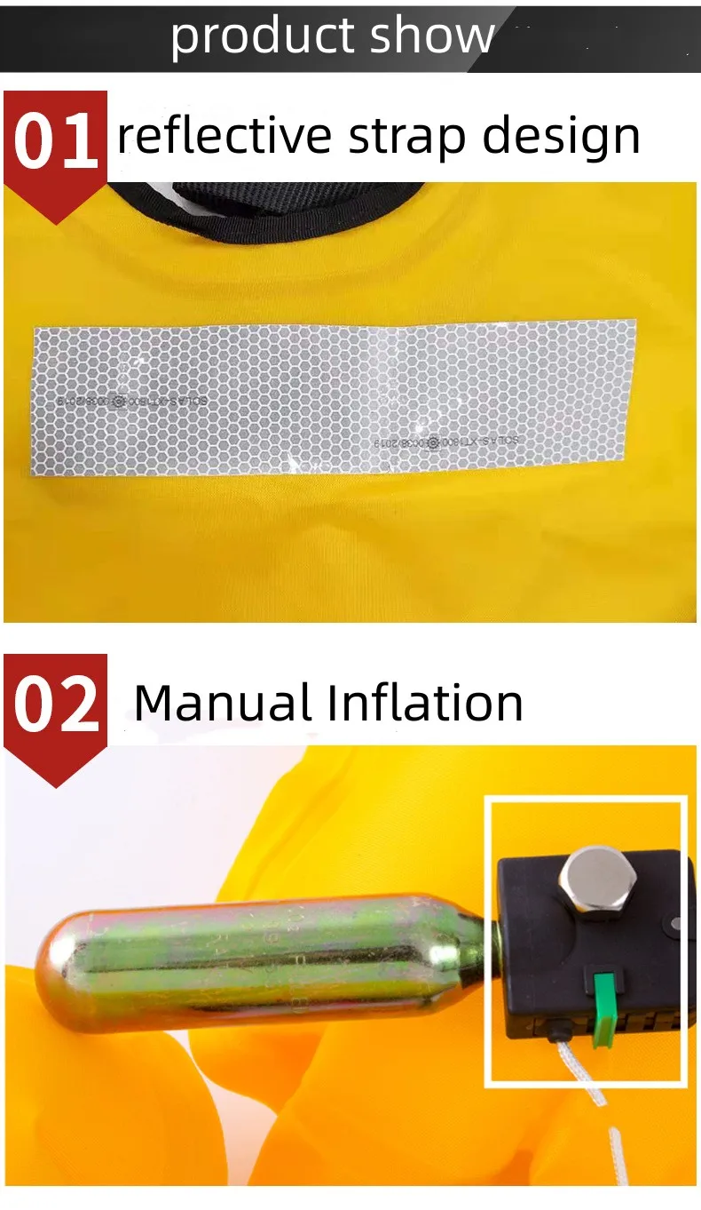 150n Inflatable Life Jacket Water Safety Products With Ccs/ce ...