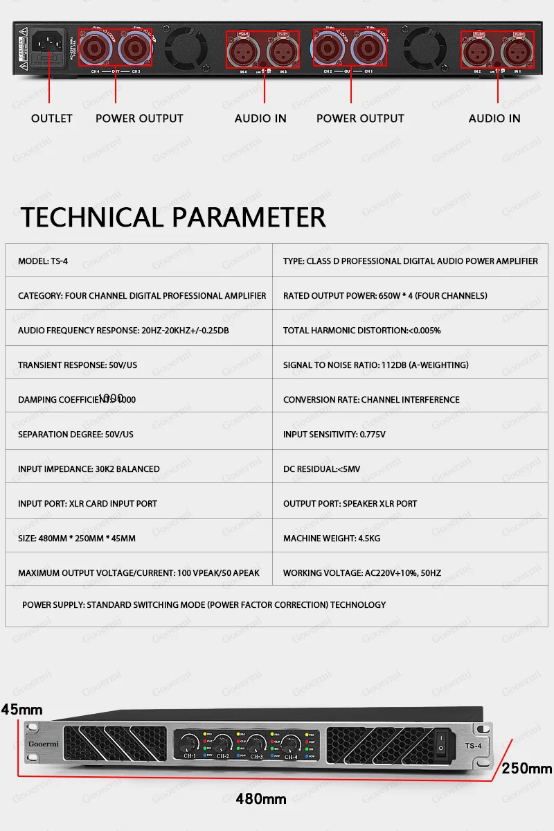 10000 Watt Power Amplifier - High Quality Digital Amplifier
