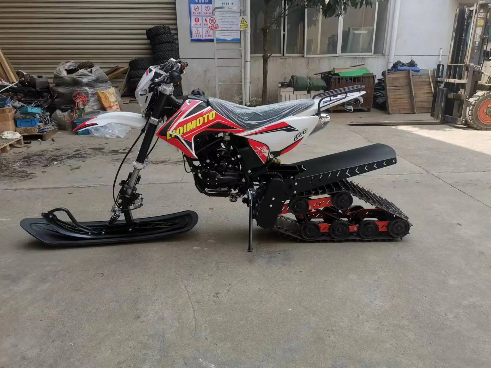 New Pit Bike Dirt Bike Sled Ski & Rear Wheel Tracks for Go Karts, UTVs ...
