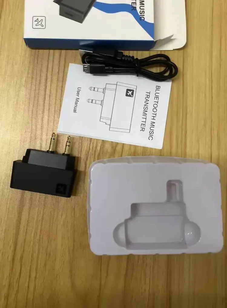 Bt5.0 3.5mm Airplane Adapter Blue Tooth Transmitter Wireless Car Audio ...