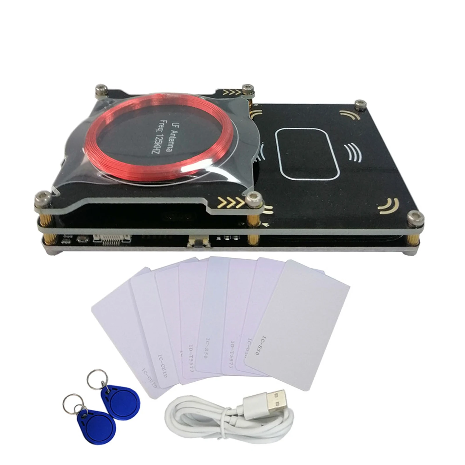 Upgraded Proxmark3 Easy V3.0 RDV4 RFID Reader Writer 512KB EEPROM High/Low Frequency Supported ...