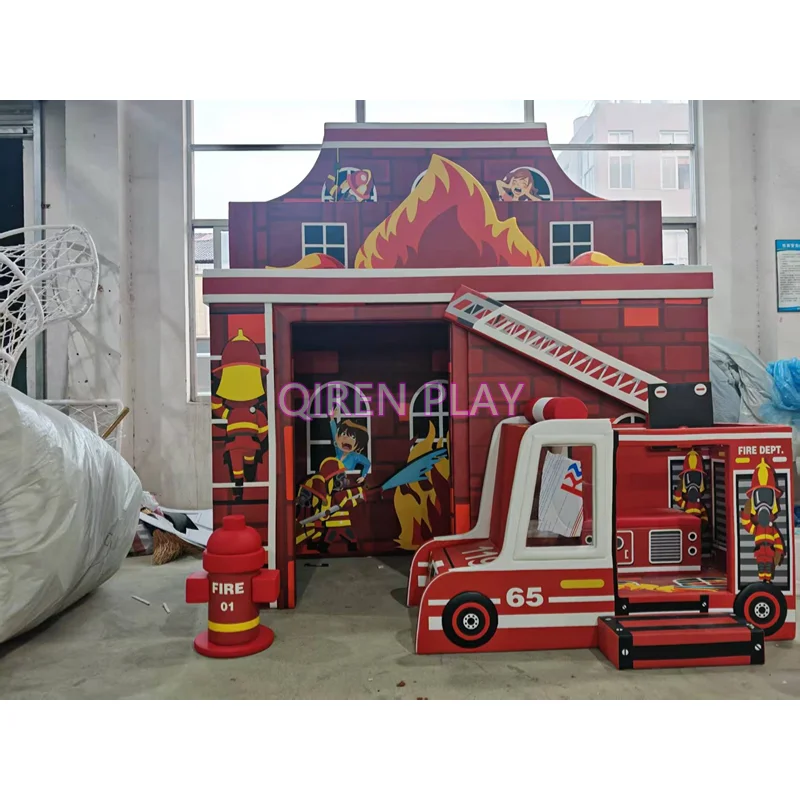 Commercial Firefighter Role Play House Interactive Experience Equipment ...