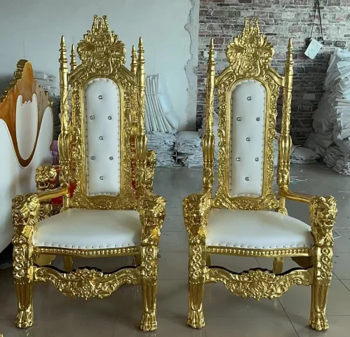 Wedding Chairs Metal Modern Wood Weeding Gold Silver High Back King ...