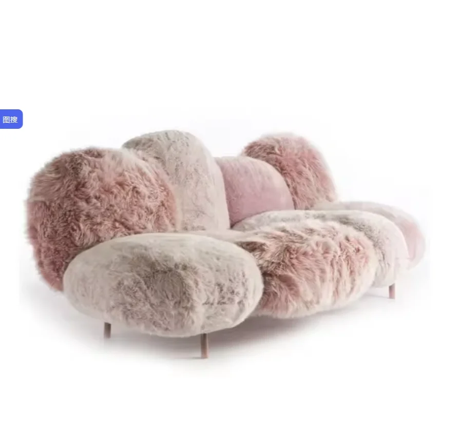 High Quality Sectional Sofa Cute Shape Multicolor Plush Fabric ...