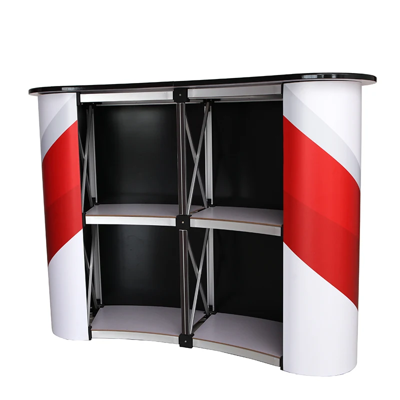 booth display foldable graphic wrap stand foldable pop up display ...