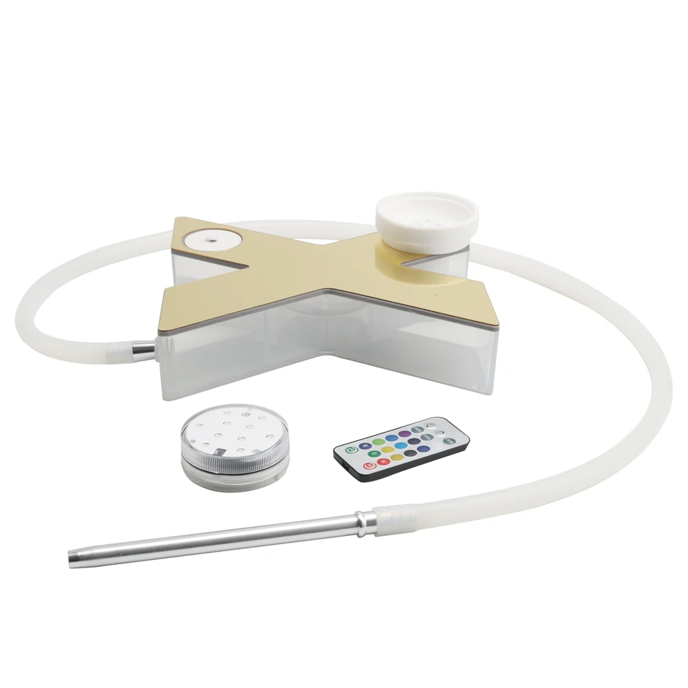 Wholesale X Hookah With Led Light Acrylic Hookah Narguile Chicha Shisha ...