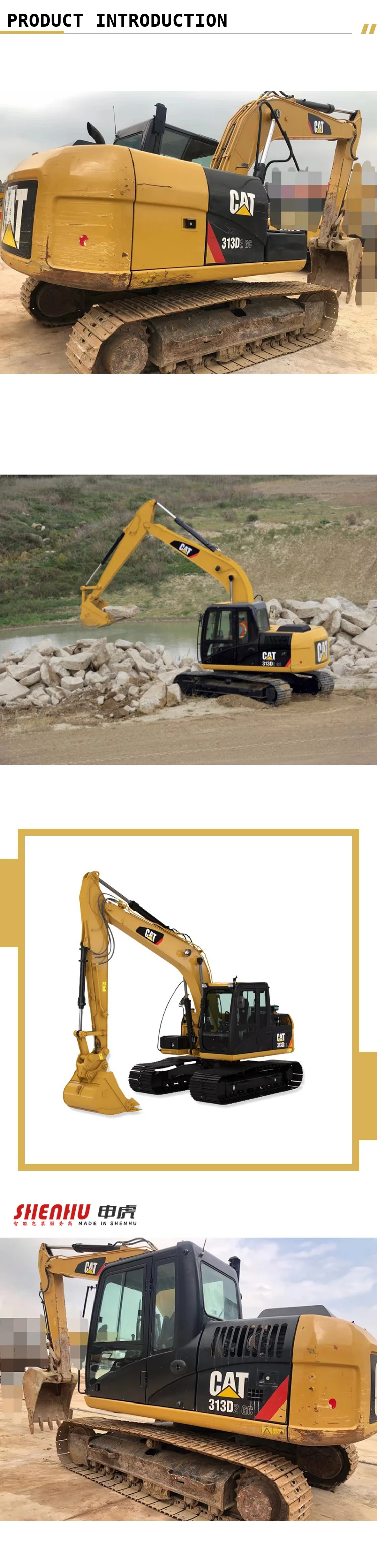 Original Made Caterpillar Excavator 313d2 Gc 13 Ton Excavator Used ...