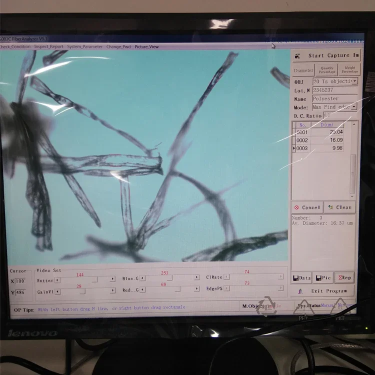 AATCC Computerized Fiber Fineness Analysis System, ISO 137 Fiber ...