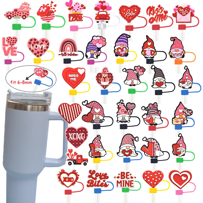 Butterfly Straw Toppers Plant Flower Series Reusable Dust Toppers ...