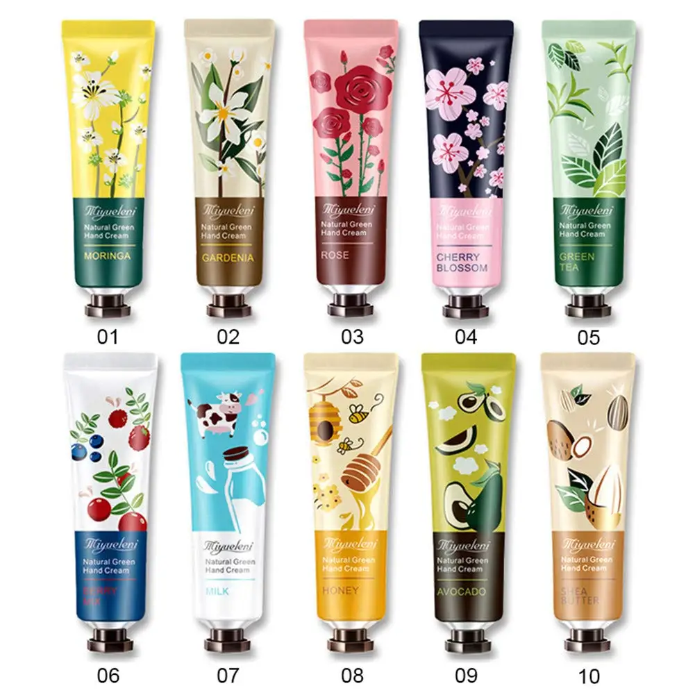 30ml Plant Fragrance Hand Cream,Moisturizing Hand Care Cream Travel ...