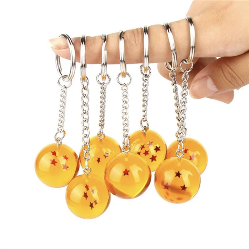 Dragon Ball Star Acrylic Keychains 2.7cm Crystal Play Ball 7 Stars ...