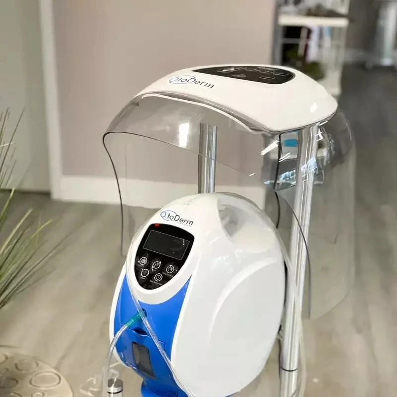O2toderm LED Dome - 98% Oxygen Facial Mask Therapy Machine