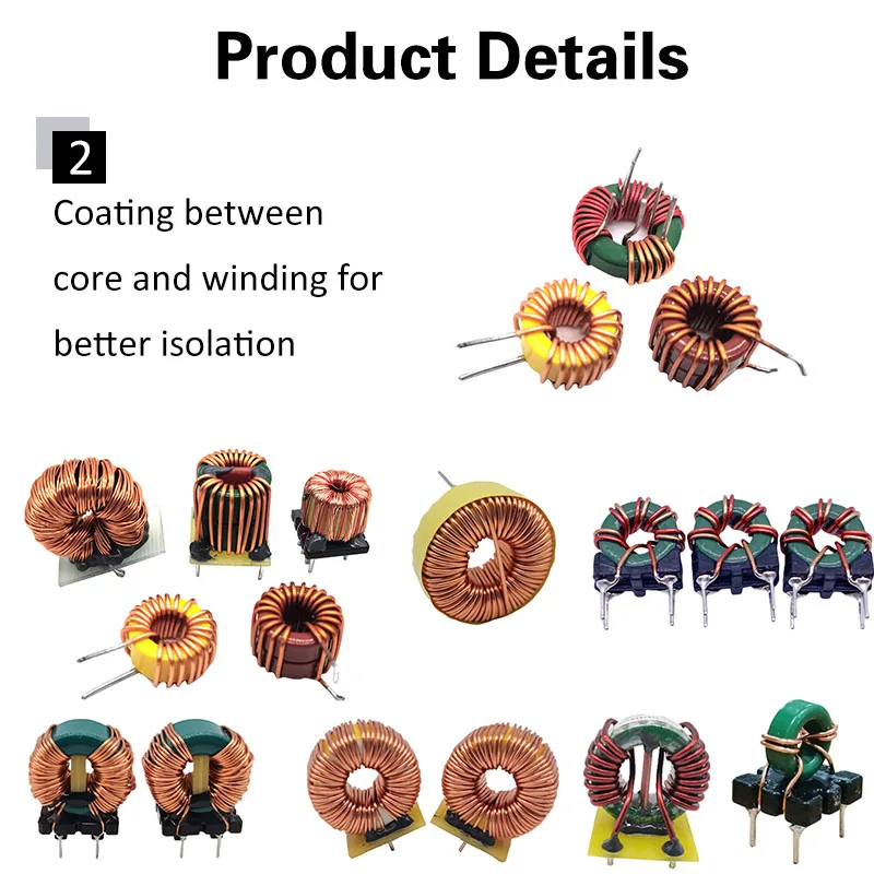 Rod Core Inductor Ferrite Rod Core High Frequency Choke Coil Inductor 5 ...