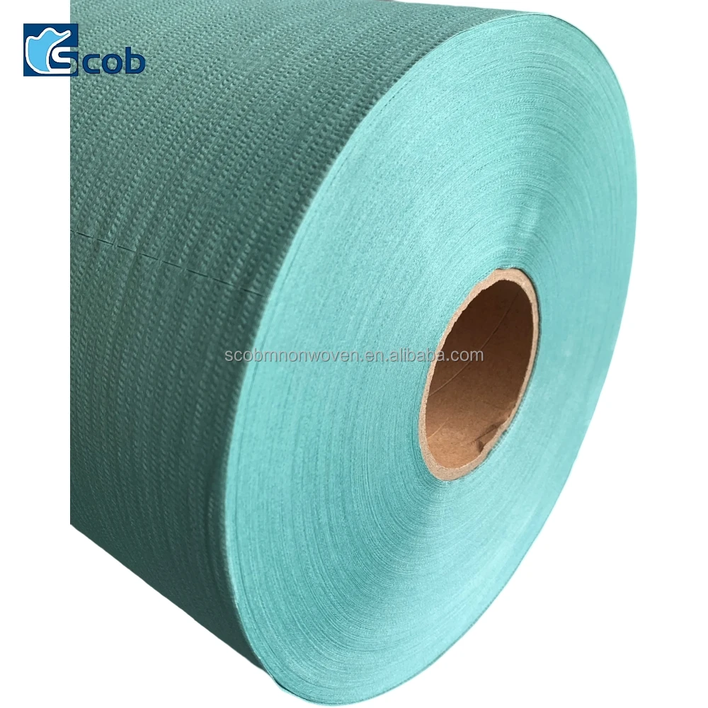 Nonwoven Industrial Clean Wipes in Roll Heavy Duty Cloth Premium Wiping ...