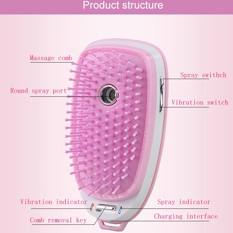 Hand-held Mini Handy Usb Charging Nano Mist Sprayer Vibrate Scalp ...