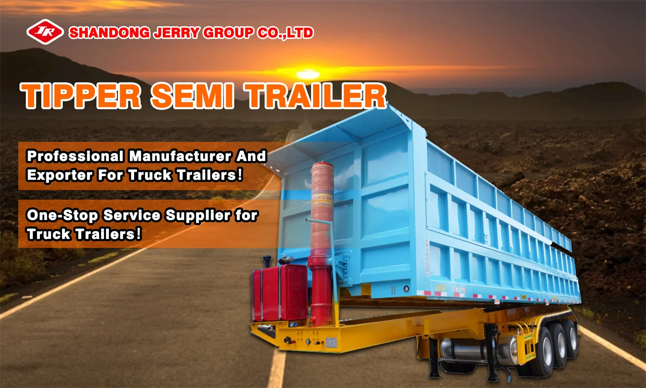 Jerry Vehicle Multipurpose Full Trailer Cargo Full Trailer Bulk Goods ...