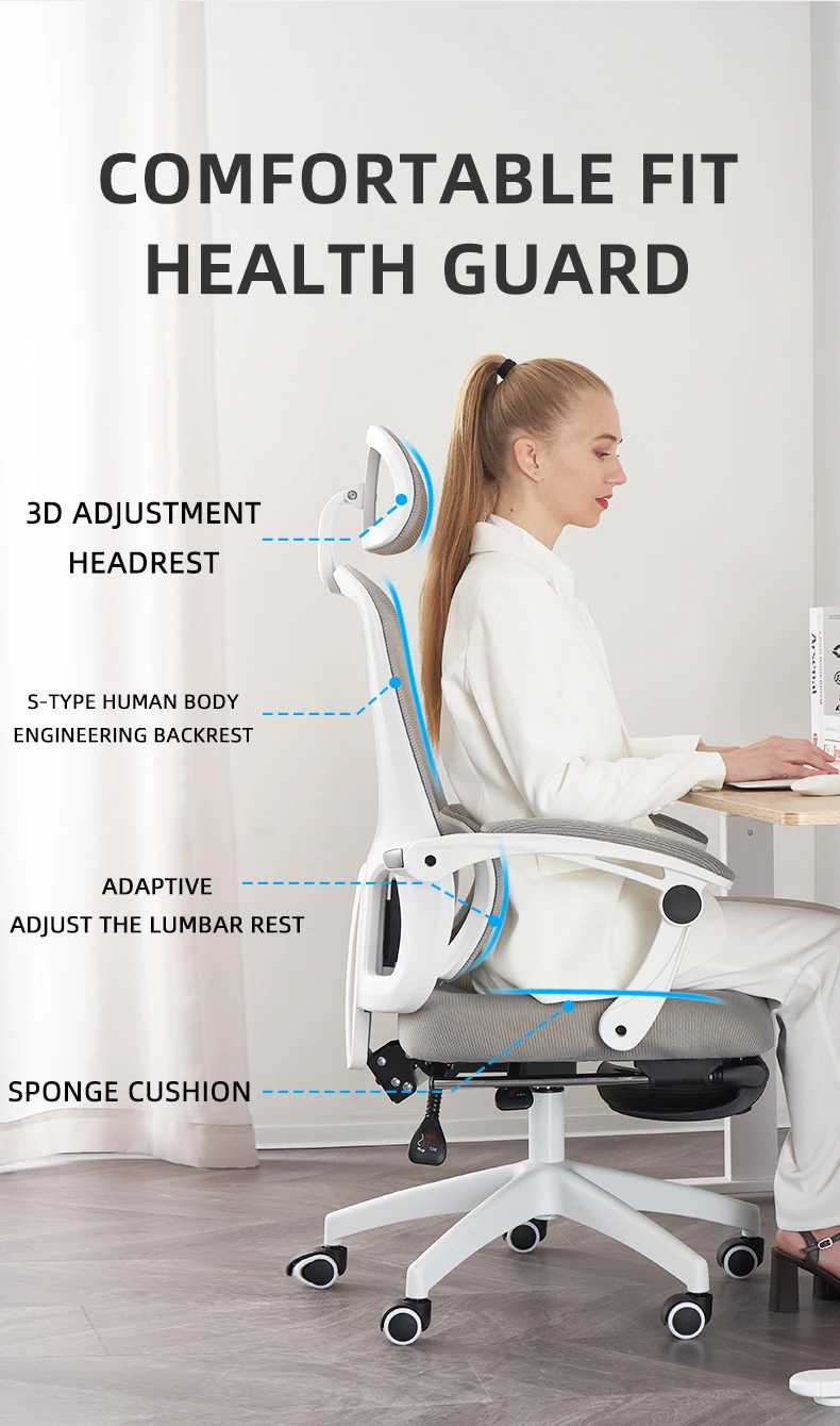 Full Mesh Height Adjustable Lumbar Support Ergonomic Office Chair - Buy Ergonomic Office Chair ...