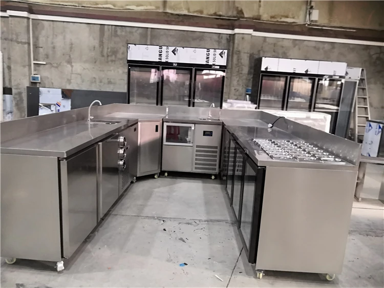 New Design Bubble Tea Shop Counter Milk Tea Bar Counter Preparing ...