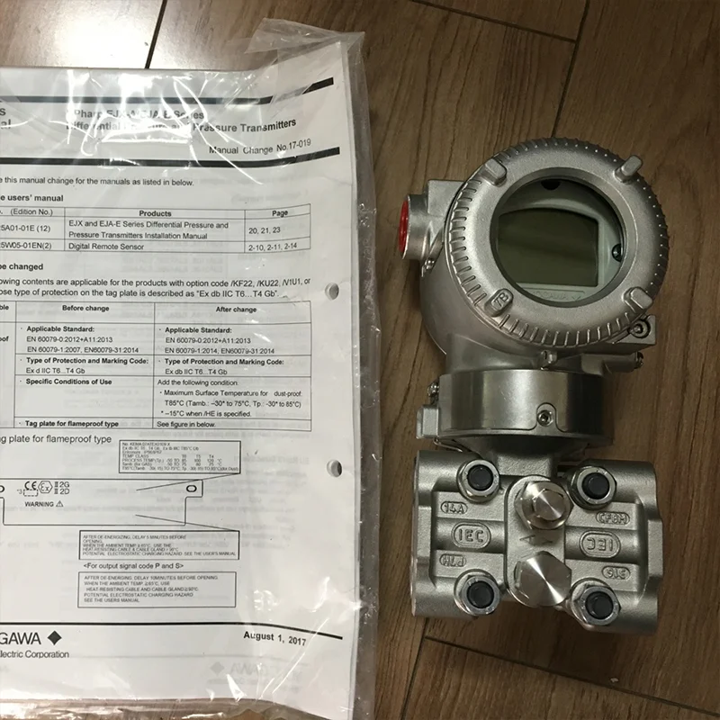 Eja110e Transmitter,4-20ma Yokogawaeja110e Differential Pressure ...