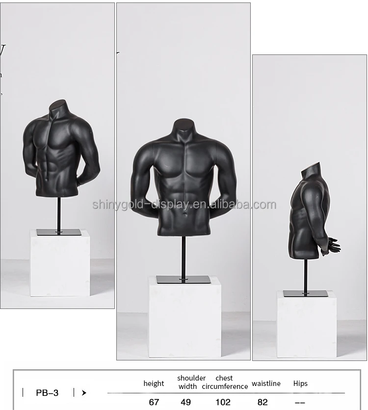 Shiny Gold Rack Sports Muscle Mannequin - High-End Display