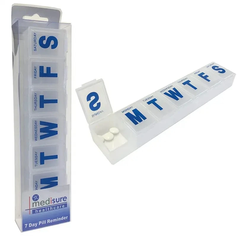Easy Open Large Pill Organizer Day Night 7 Day Pill Box Twice A Day ...
