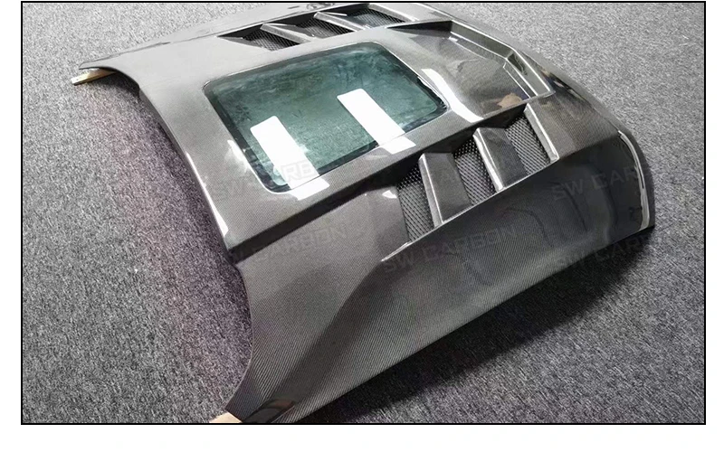 For Ford Mustang Coupe 2018-2022 Carbon Fiber GTSS Style Clear Glass ...