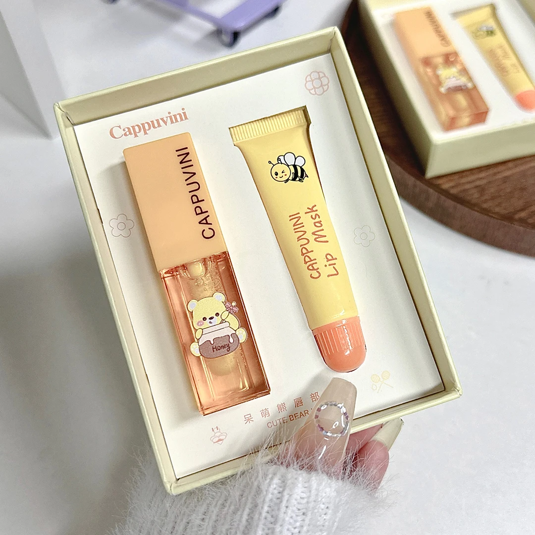 Cappuvini Lip Oil & Sleep Labial Membrane - Moisturize & Fade Lip Lines
