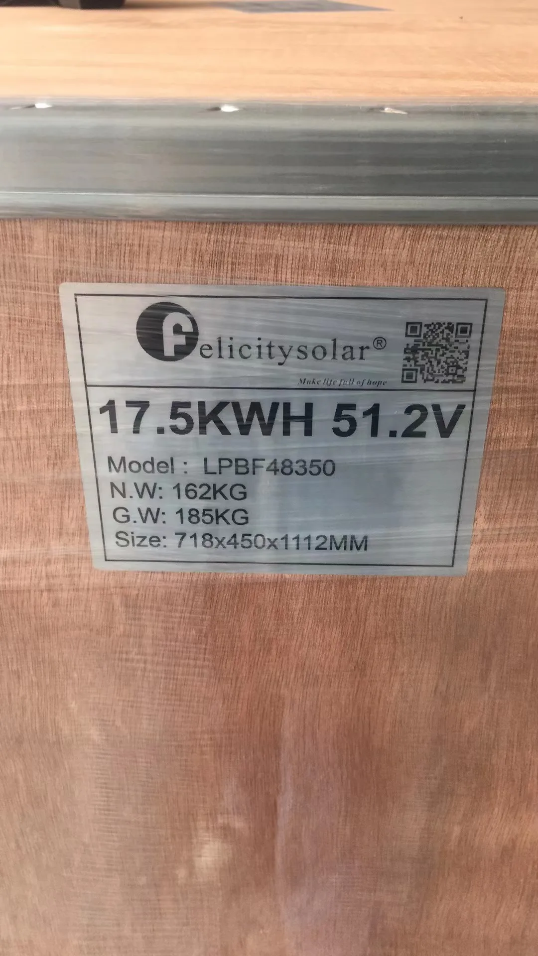 Felicity Solar 48v 300ah Lithium Lifepo4 Battery - 15kwh