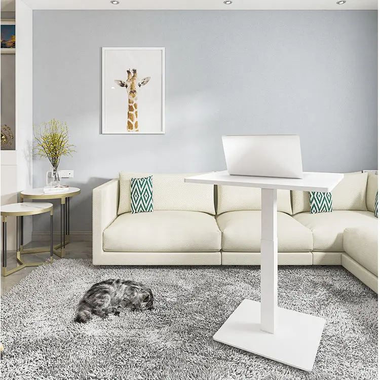 Modern Design Height Adjustable Lifting Wooden Electric Dining Coffee Table