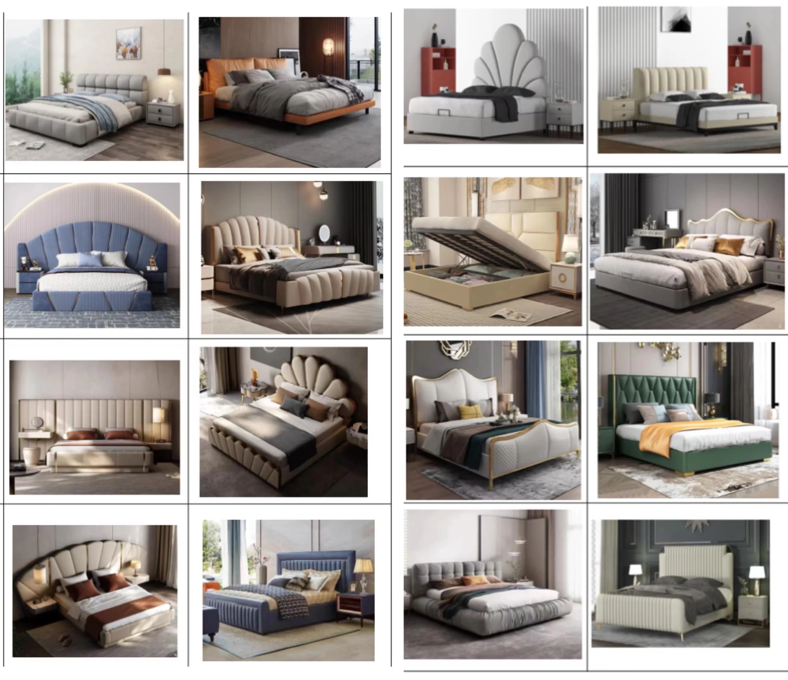 Modern Luxury Home Bedroom Furniture Sets Murphy Wall Bed Sample King ...