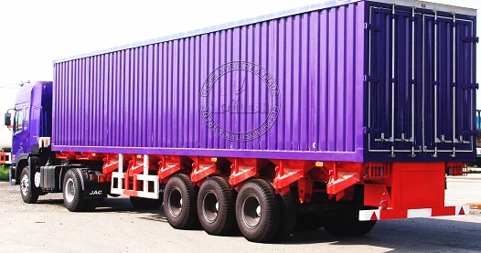 40Ft Box Truck 6 Axles Tipper Trailer Dump Box Semi Trailer Box For ...
