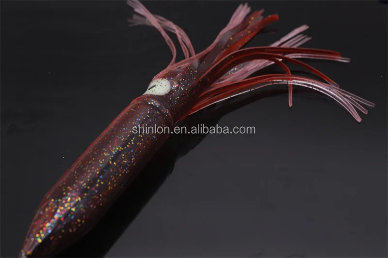 12 Inch Bulb Head Squid Lure - Soft Plastic Trolling Bait