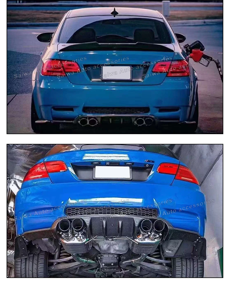 Carbon Fiber Hm Style Rear Diffuser For Bmw 3 Series M3 E92 E92 2006 ...