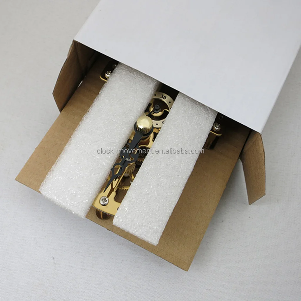 Engine Metal Quartz Skeleton Clock Kit - Mechanical Movement