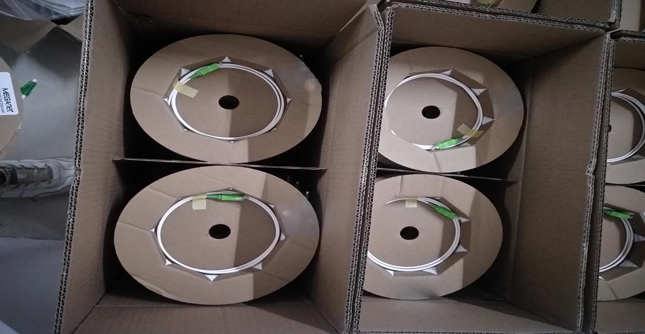 Cardboard Reel Type Packing SC APC Optic Fiber Patch Cord
