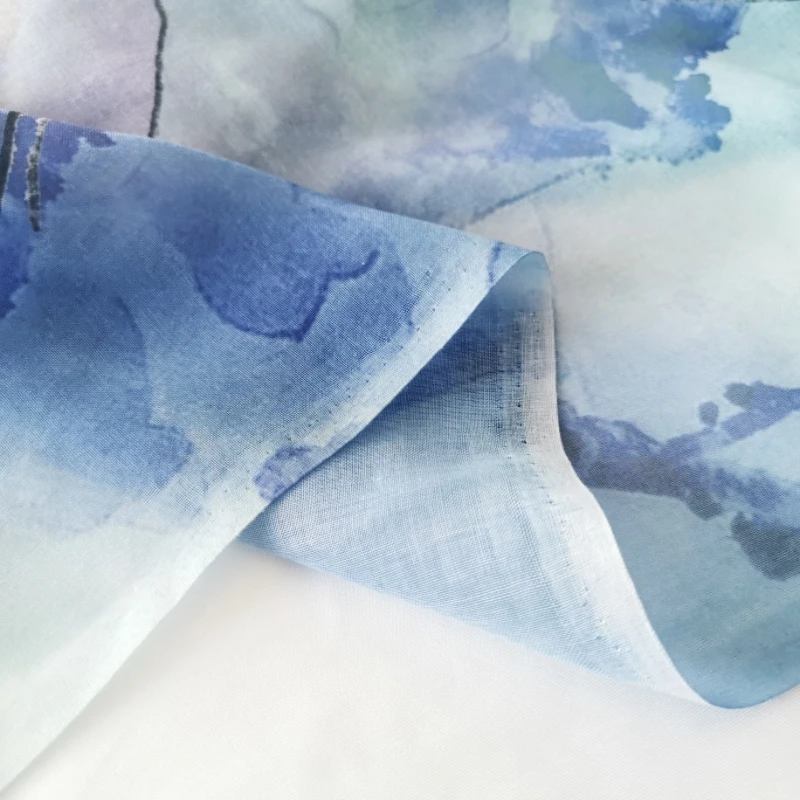 Shop Sudanese Toub Swiss Voile in Dubai - Printed Scarves