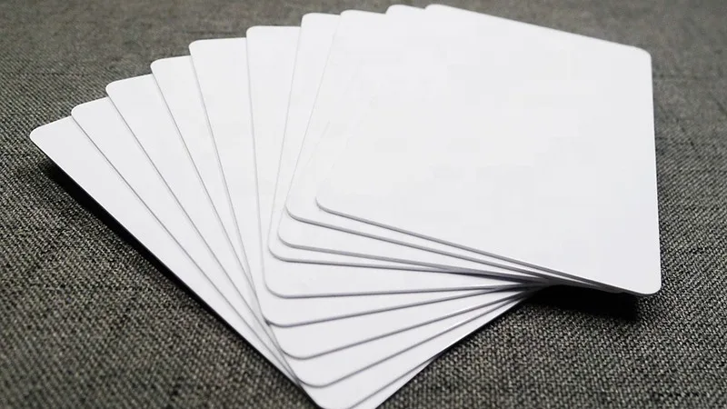 Custom 30 Mil Pvc Cards Blank White Plastic Id Business Card Name Badge ...