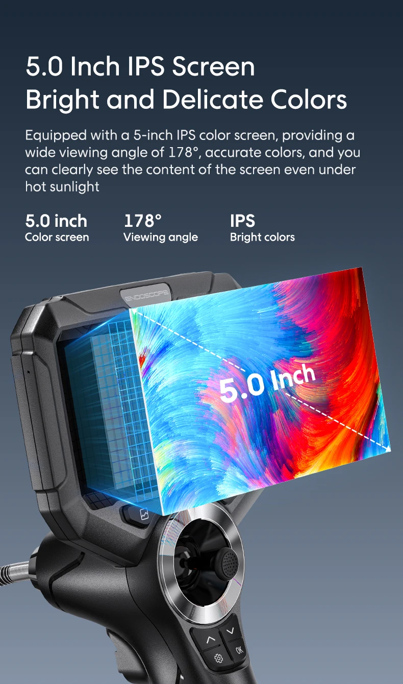 S50 Articulation Endoscope - 360 Degree Rotation Borescope