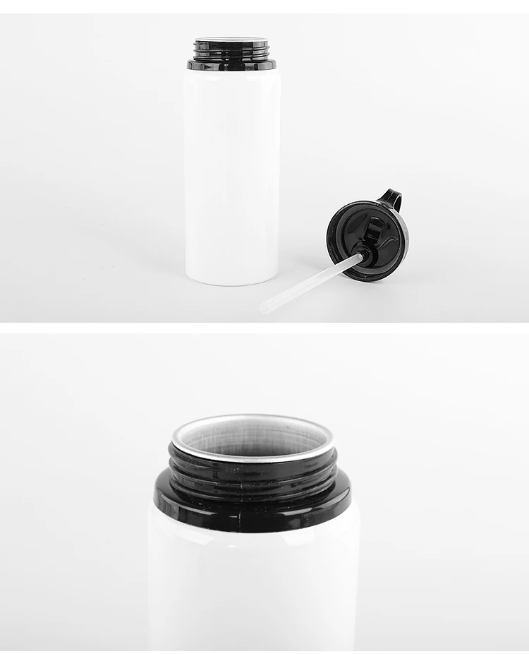 Custom Printing 600ml 750ml Sublimation Sippy Cup Aluminum Water ...