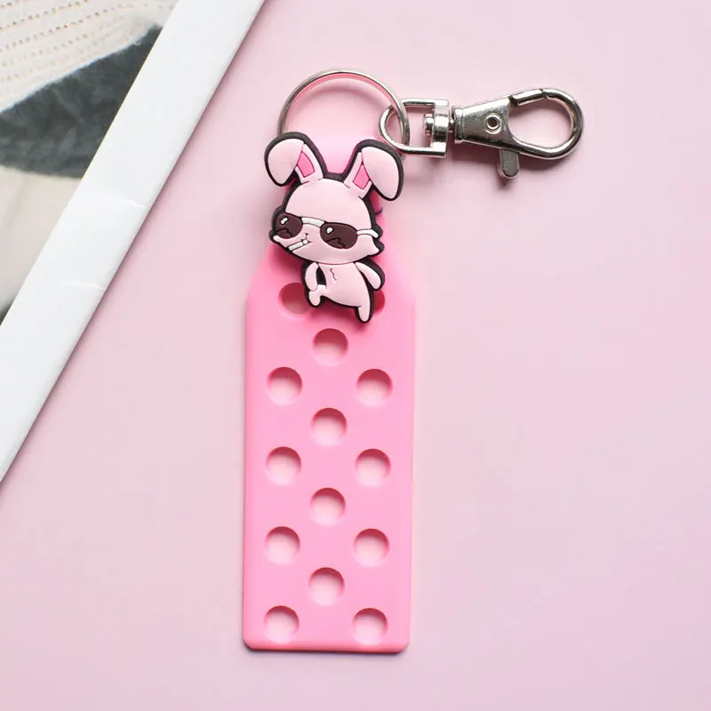 Rubber Pvc 3d Cute Acrylic Keychains Kawaii Anime Silicone Heart ...